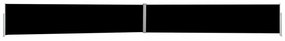 Zatahovací boční markýza 140x1200 cm Dekorhome Černá