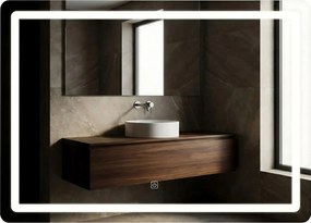 Dotykové zrcadlo s LED osvětlením COLOR 80x60 cm