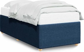 Rám postele bez matrací modrá 90x200 cm textil 3284913