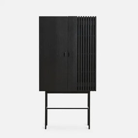 Array Highboard černý dub Woud