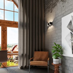 Sollux Lighting Nástěnné svítidlo ORBIS 2 černé