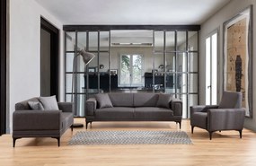 Hanah Home Třímístná pohovka HORIZON tmavě šedá