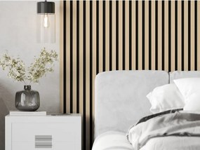 Mexen Lam-F, akustické stěnové lamely 275 × 30 cm, plstěný podklad 8 mm, technická dýha, dub pískový, S105-275307-3015-001