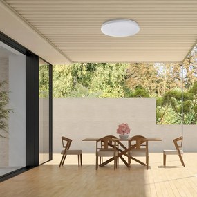 Rabalux Bílé stropní LED svítidlo Lowar kulaté 410mm 36W IP44 CCT 77135