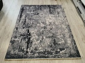HU Šedohnědý moderní koberec Banco 1088-GREY Rozměr: 60x110 cm