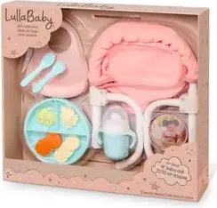 LullaBaby Židlička ke stolu pro panenky s doplňky / od 2 let