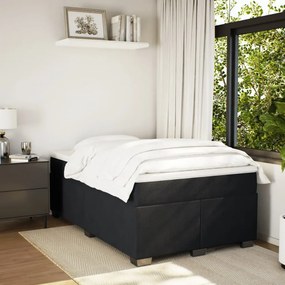 Box spring postel s matrací černá 120 x 200 cm samet 3285277