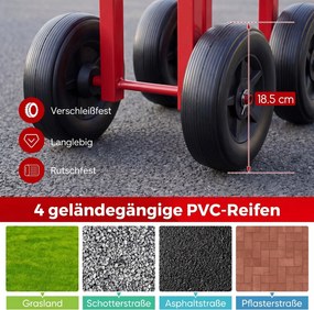Costway Zahradní vozík na kolečkách Rolovací pracovní sedák s 360 ° otočným