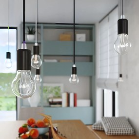 Sollux Lighting Závěsné svítidlo EDISON černé