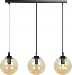 Závěsná Lampa Emibig 3xE14 40W Cosmo Black Medová