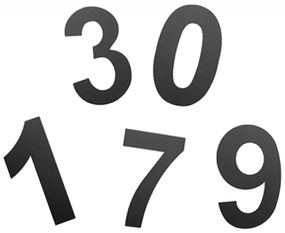 Domovní číslice COBRA 150 mm (ČERNÉ), 2