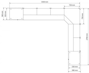 BGS 80160, Systém nástěnných jednotek | dílna | dřevo | 8 moduly