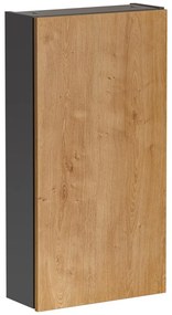 Závěsná koupelnová skříňka Monako 830 1D 40 cm šedá/dub hamilton