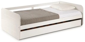 Bílá dětská postel s výsuvným lůžkem 90x190 cm Redona – Marckeric