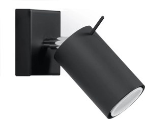 Sollux Lighting Nástěnné svítidlo RING černé