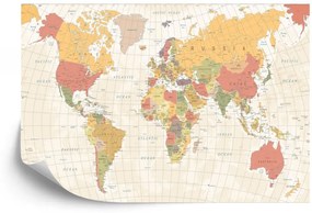 Fototapeta Mapa Světa Omyvatelný vlies 152.5x104