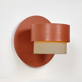 Moderní nástěnná lampička Kan Wall XL Barva svítidla: Terracotta, Dekor: Cotonet písčitý