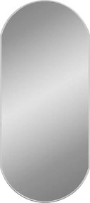 vidaXL Nástěnné zrcadlo 90x40 cm oválné [348193] Barva: Stříbrná