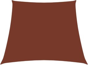 vidaXL Stínící plachta oxfordská látka lichoběžníková 4/5 x 4 m [135134] Barva: Cihlová
