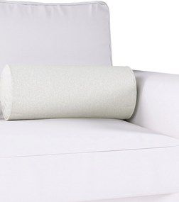 Válečkový polštář se sklady barva krémová látka pletený vzor