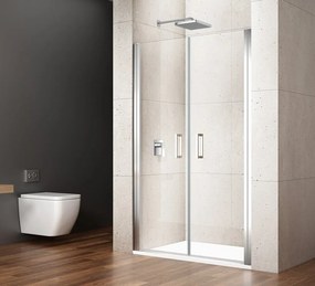 Gelco LORO sprchové dveře dvoukřídlé 90 x 200 cm chrom čiré sklo GN4390