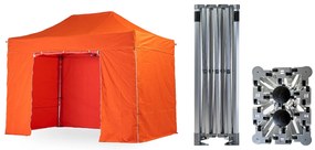 Nůžkový párty stan 3x4,5 m TENTino BIG HEXAGON Barva opláštění: 6A - ORANŽOVÁ