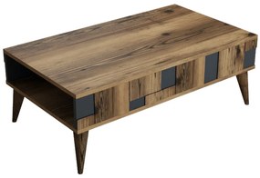 Designový konferenční stolek Mahola 105 cm ořech / antracitový