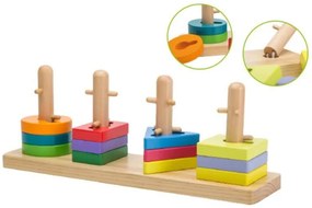 Vkládačka jouéco dřevěná skládačka puzzle