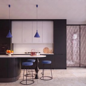 Sollux Lighting Závěsné svítidlo NOX 25 ultramarín