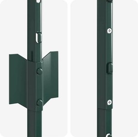Zabudovaný plotový sloupek 44 ks Zelená 140 cm 3335919