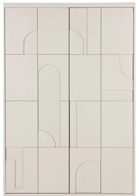 Světle šedá skříňka 70x140x40 cm Funk – White Label