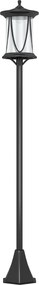 Outsunny Solární pouliční lampa LED Outsunny, IP44, ABS, 17W x 17D x 127H cm, se studeným bílým světlem LED, světelný senzor, vodotěsná, pro venkovní…