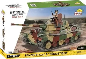 COBI 3113 II WW Panzer VI Ausf. B Königstiger / 802 kostek / 1 figurka