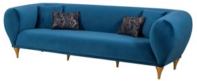 Hanah Home Třímístná pohovka MEBLON modrá 867UNQ1552