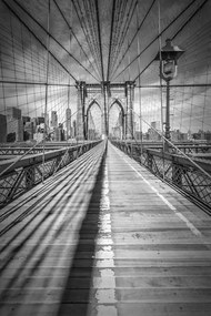 Fotografie NEW YORK CITY Brooklyn Bridge, Melanie Viola, (26.7 x 40 cm)
