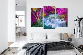 Vícedílný obraz Vodopád V Podzimní Sezóně Nedostatek Nedostatek Plátno Canvas 120x80