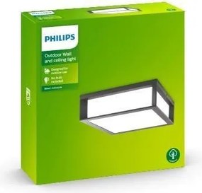 PH 8719514385320 Skies SVÍTIDLO VENKOVNÍ 2xE27 max.42W, IP44, antracit - PHILIPS 17184/93/16 (915002147303)