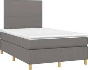Box spring postel s matrací tmavě šedá 120x190 cm textil 3269917