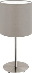 Eglo 54745 - Stolní lampa ANADIA 1xE14/40W/230V taupe/matný chrom