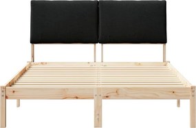 Rám postele Hnědo-černá 160 x 200 cm Masivní borovicové dřevo 3394370