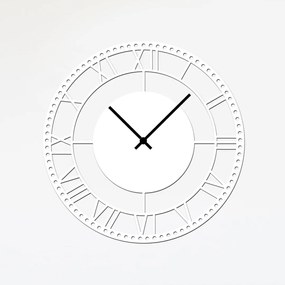 dřevo života Nástěnné dřevěné hodiny BIG BANG Barevný vzor: Bílá, Velikost hodin: 35x35