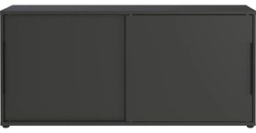 Antracitová skříňka s posuvnými dveřmi 160x74 cm Mailand – Germania