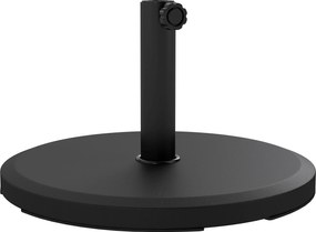 Cementový stojan na slunečník 13 kg Kulatý stojan na slunečník o průměru trubky 34 mm/38 mm/48 mm, černý
