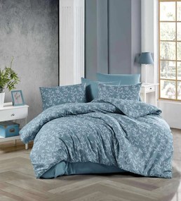 Povlečení bavlněné Bambo Modré 200x140cm+90x70cm TiaHome