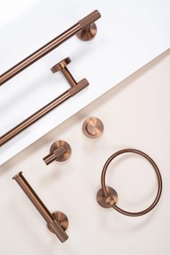 Rea Modern, koupelnový věšák na ručníky 60cm, 6603, měděná matná, REA-98001