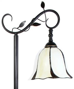 Stojací lampa Tiffany Brown 36*25*152 cm E27/max 1*60W – 36x25x152 cm