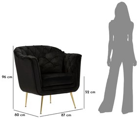 Designové křeslo Jagienka černé