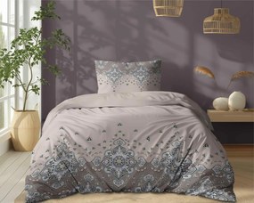 Detexpol Bavlněné povlečení 140x200 Béžová s ornamentem - orientální paisley vzor, 100% bavlna - 5338 A - Soft Meadow