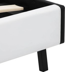 Rám postele s LED světlem bílý umělá kůže 180 x 200 cm 280301