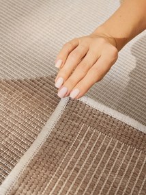 NORTHRUGS, Kusový koberec Duet Bowen 106245 Beige/White - na ven i na doma, 160x230, béžová, chodba / předsíň